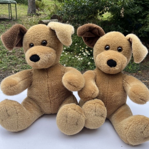 Toys | 2 Vintage Build A Bear Brown Sugar Tan Puppy Dog Plush Stuffed ...